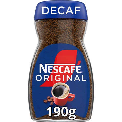 Nescafe Original Decaf Instant Coffee 190g - Morrisons Online Groceries ...