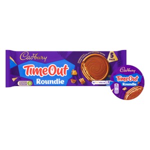 Cadbury Timeout Roundie 150g Milk Chocolate Wafer Biscuit Bars 5 Pack ...