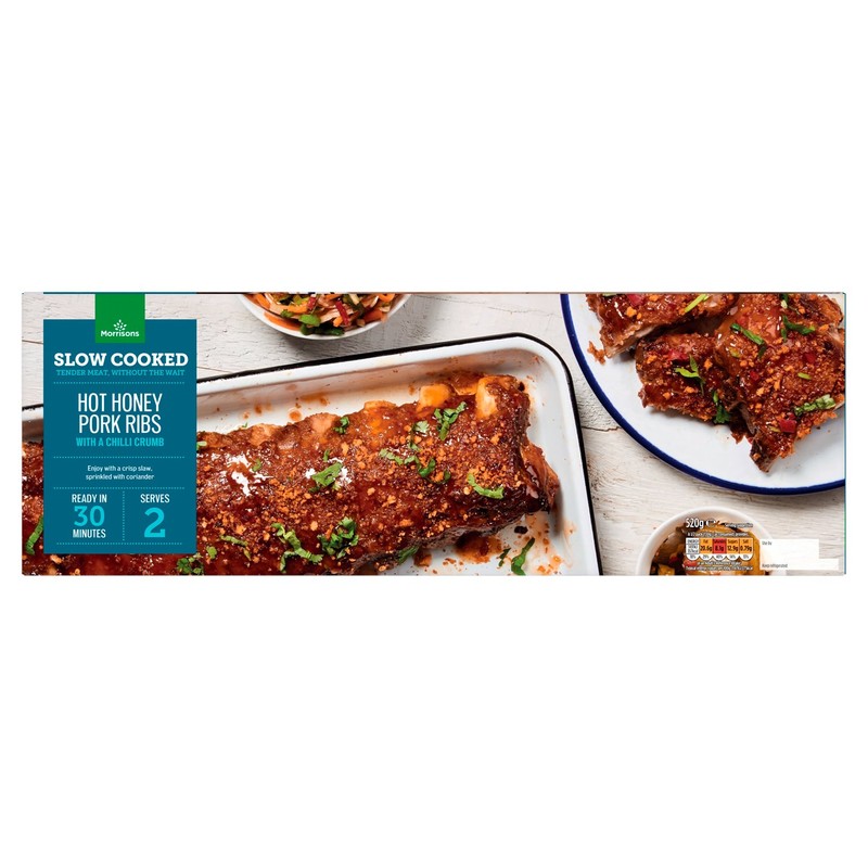 Morrisons Slow Cooked Hot Honey Pork Ribs - Morrisons Online Groceries ...