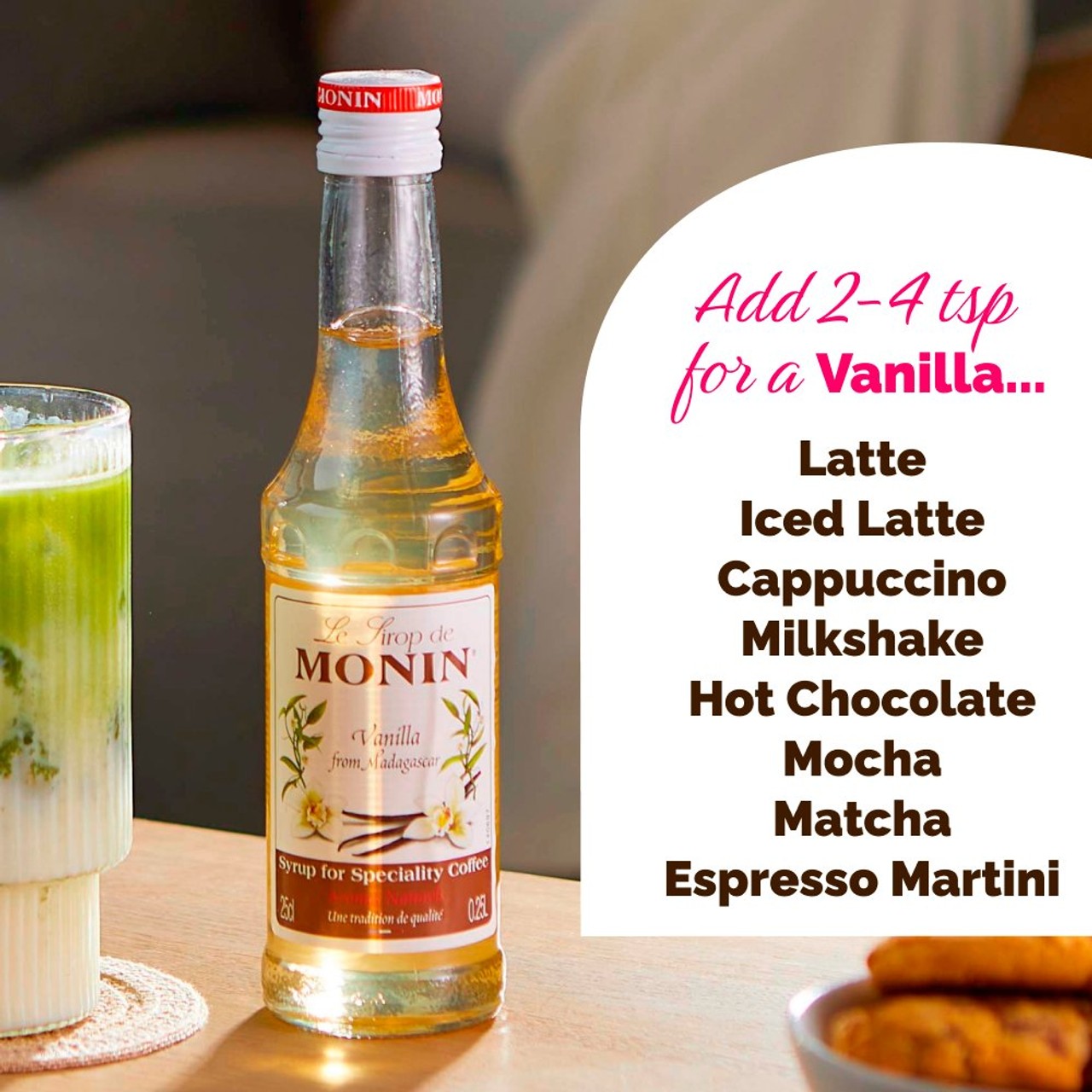 Monin Vanilla Syrup - Morrisons Online Groceries & Offers