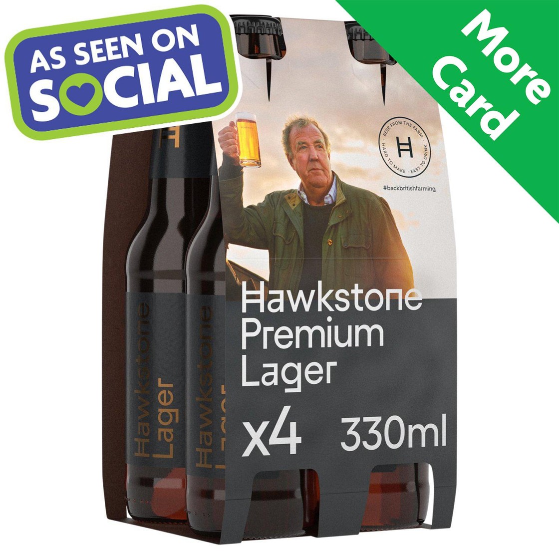 Hawkstone Premium Lager 4x330ml - Morrisons Online Groceries & Offers