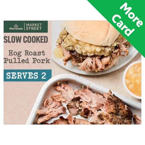 Morrisons Market Street Hog Roast Pulled Pork Slow Cooked 410g ...