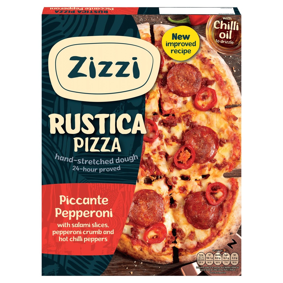 Zizzi Rustica Piccante Pepperoni Pizza - Morrisons Online Groceries ...
