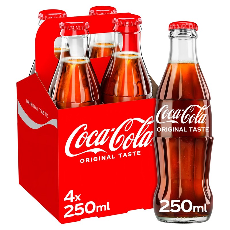 Coca-Cola Original Taste 4 x 250ml - Morrisons Online Groceries & Offers