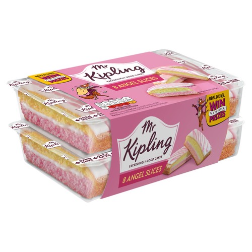 Mr Kipling Angel Slices Cakes Multipack Snack 8pk - Morrisons Online ...