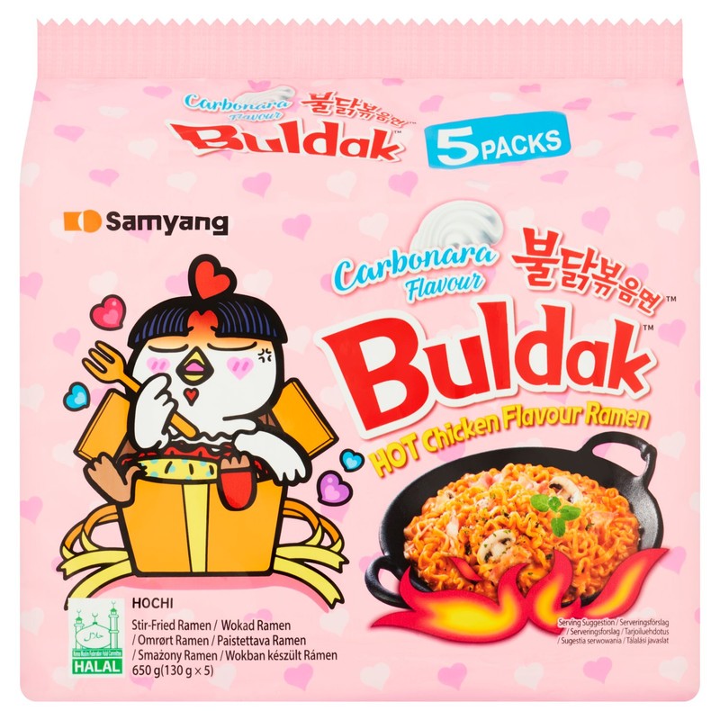 Samyang Buldak Spicy Ramen Carbonara Hot Chicken Flavour - Morrisons ...