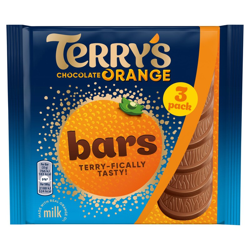 Terry's Chocolate Orange Bars 3 x 35g - Morrisons Online Groceries & Offers