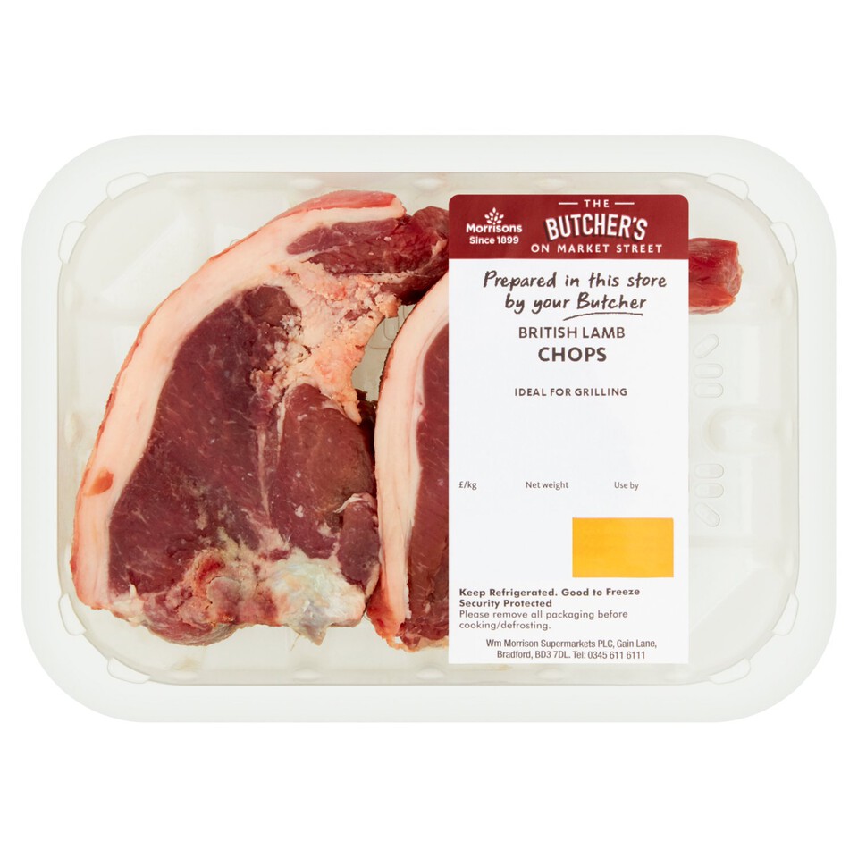 Market Street British Spring Lamb Chops - Morrisons Online Groceries ...