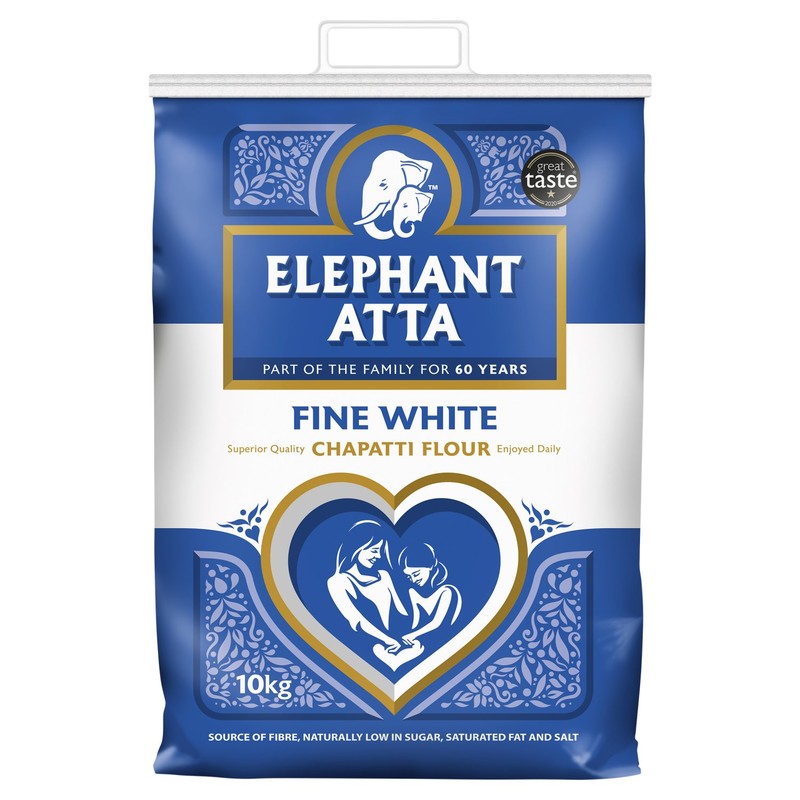 Elephant Atta Fine White Chapatti Flour 10kg - Morrisons Online ...