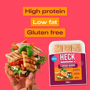 HECK! Chicken Italia Gluten Free Sausage Rashers 6 Pack 300g ...