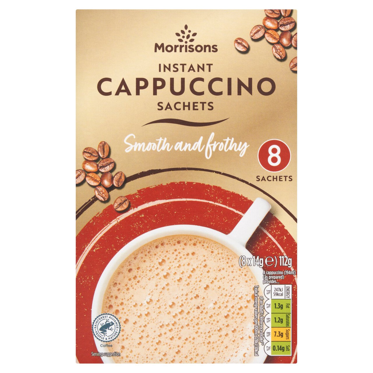 Morrisons Classic Instant Cappucino Sachets - Morrisons Online ...