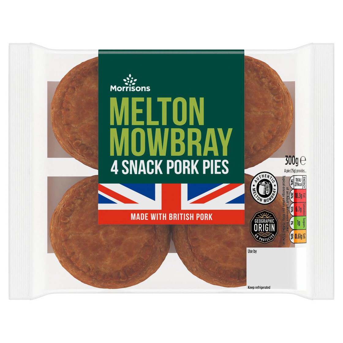Morrisons Melton Mowbray Snack Pork Pies - Morrisons Online Groceries ...