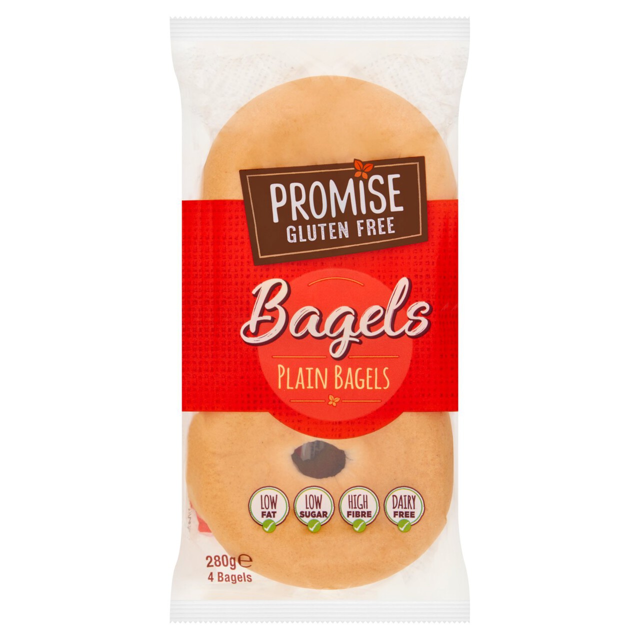 Promise Gluten Free Plain Bagels 4 pack - Morrisons Online Groceries ...