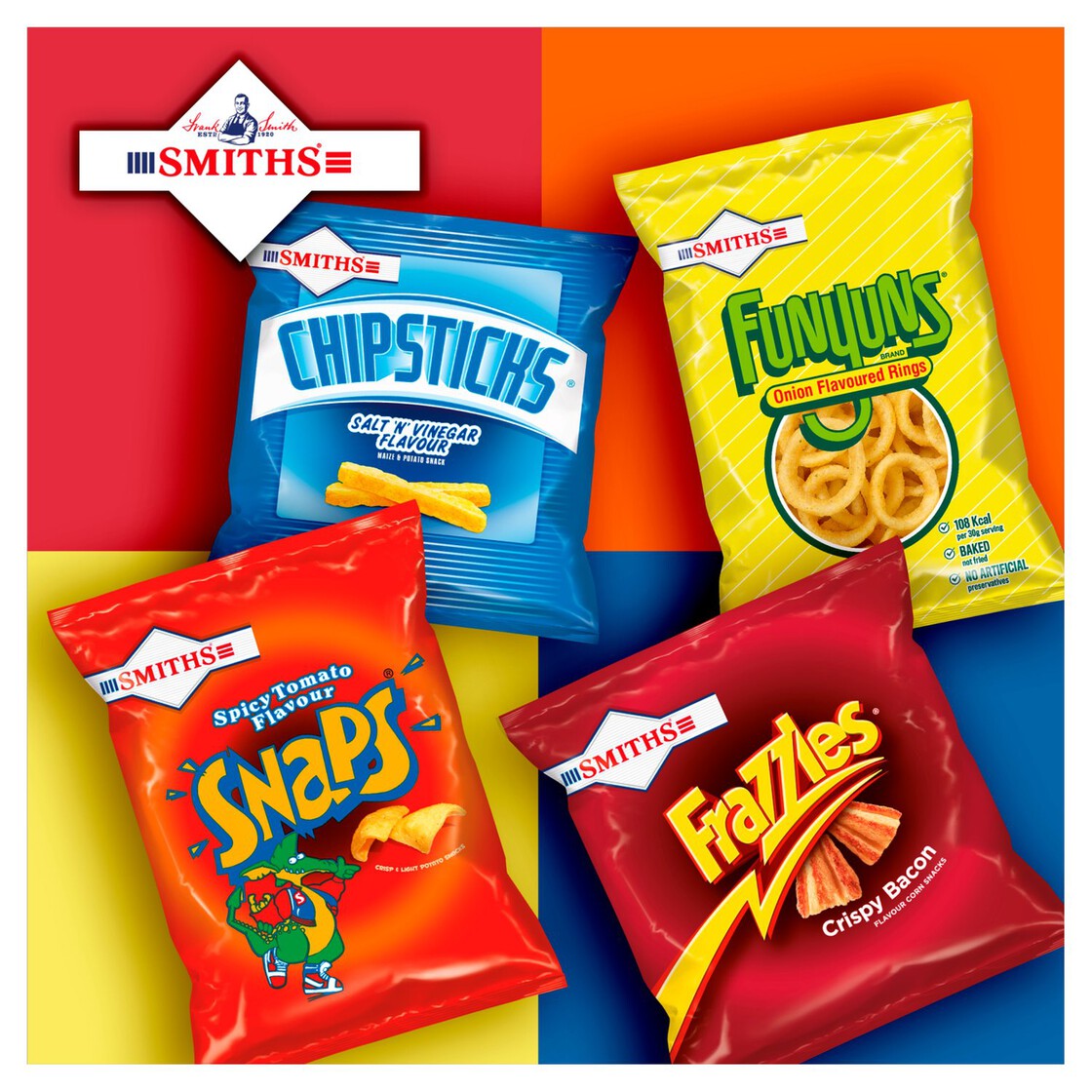 Smiths Chipsticks Snacks Salt & Vinegar - Morrisons Online Groceries ...