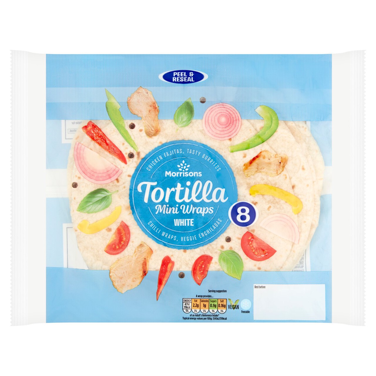 Morrisons White Mini Tortilla Wraps - Morrisons Online Groceries & Offers