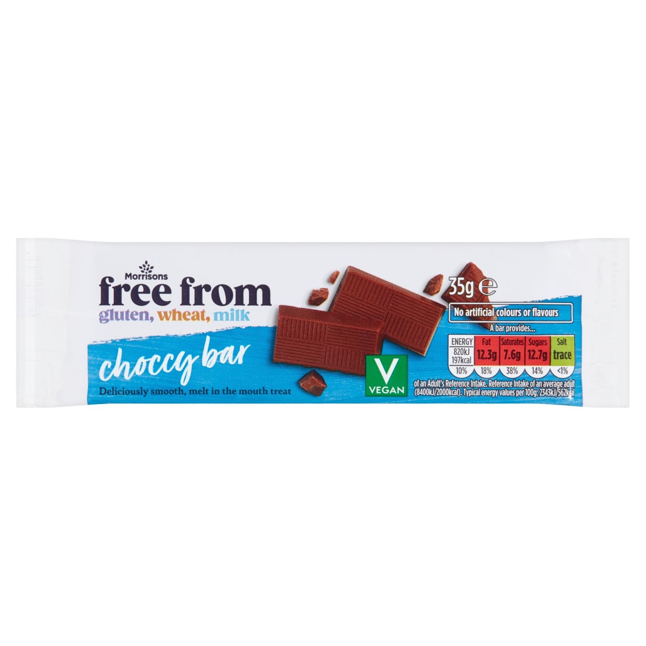 Morrisons Free From Choccy Bar - Morrisons Online Groceries & Offers
