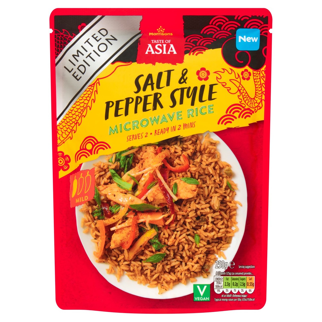 Morrisons Salt & Pepper Micro Rice 250g - Morrisons Online Groceries ...