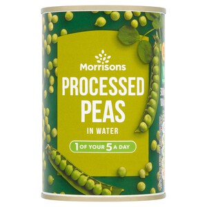 Morrisons Small Processed Peas In Water 300g Morrisons Online Groceries Offers