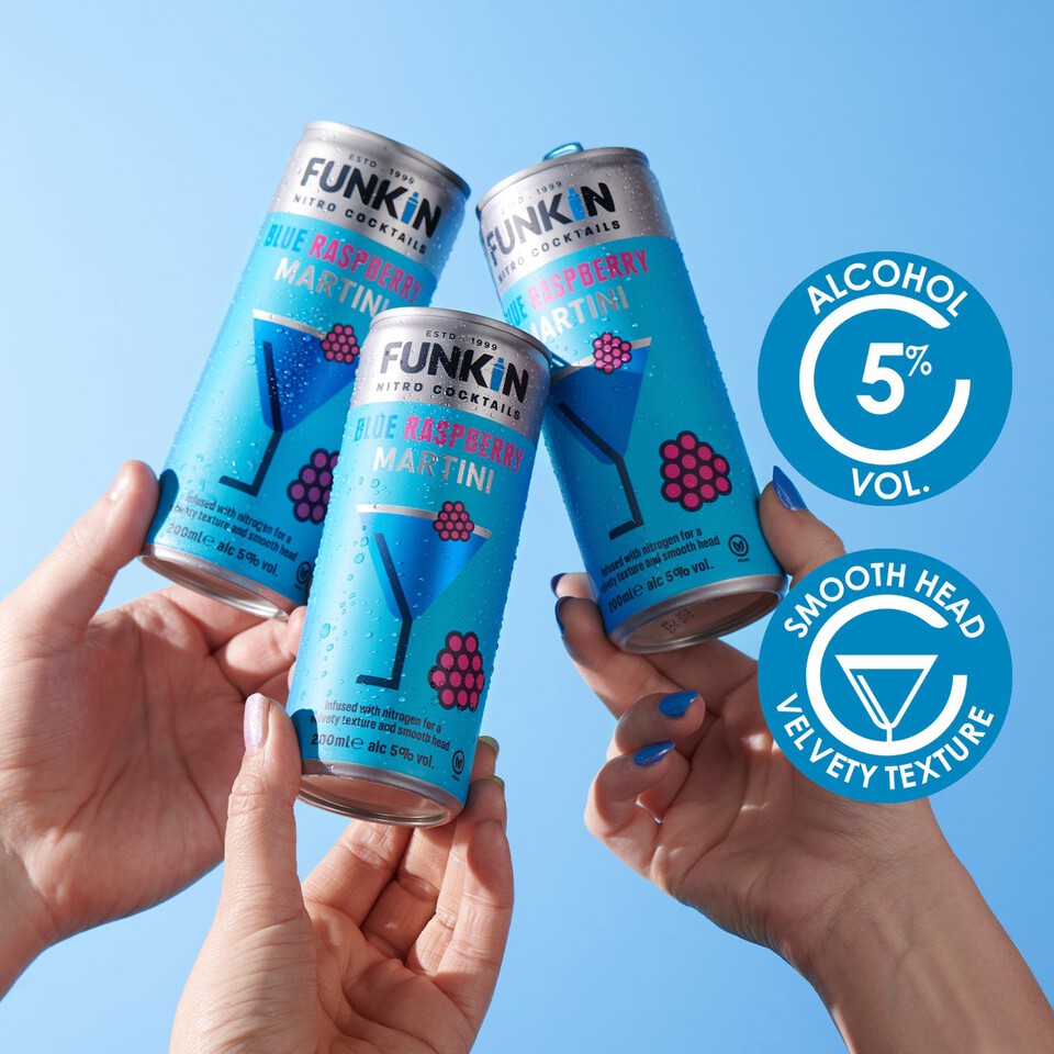 Funkin Nitro Cocktails Blue Raspberry Martini - Morrisons Online ...