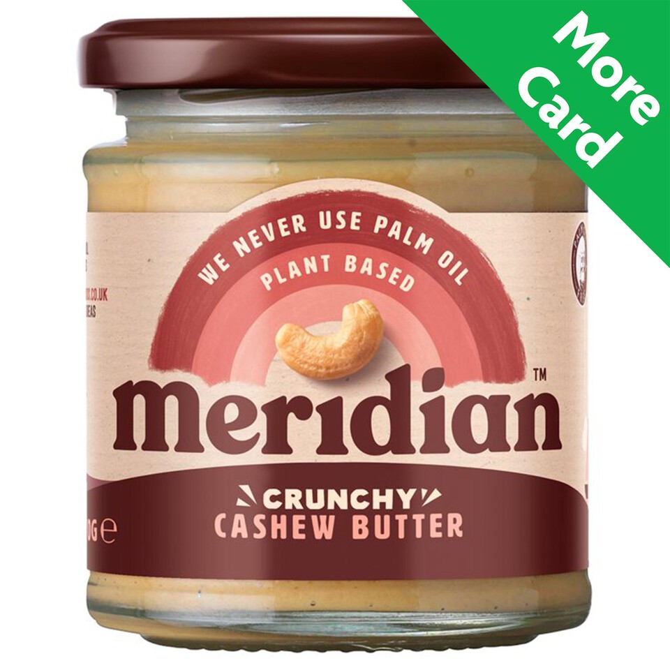 Meridian Crunchy Cashew Butter - Morrisons Online Groceries & Offers