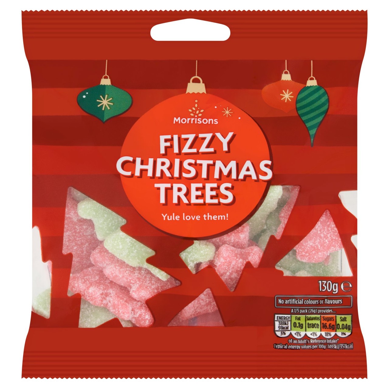 Morrisons Fizzy Christmas Tree Sweets 130g - Morrisons Online Groceries ...