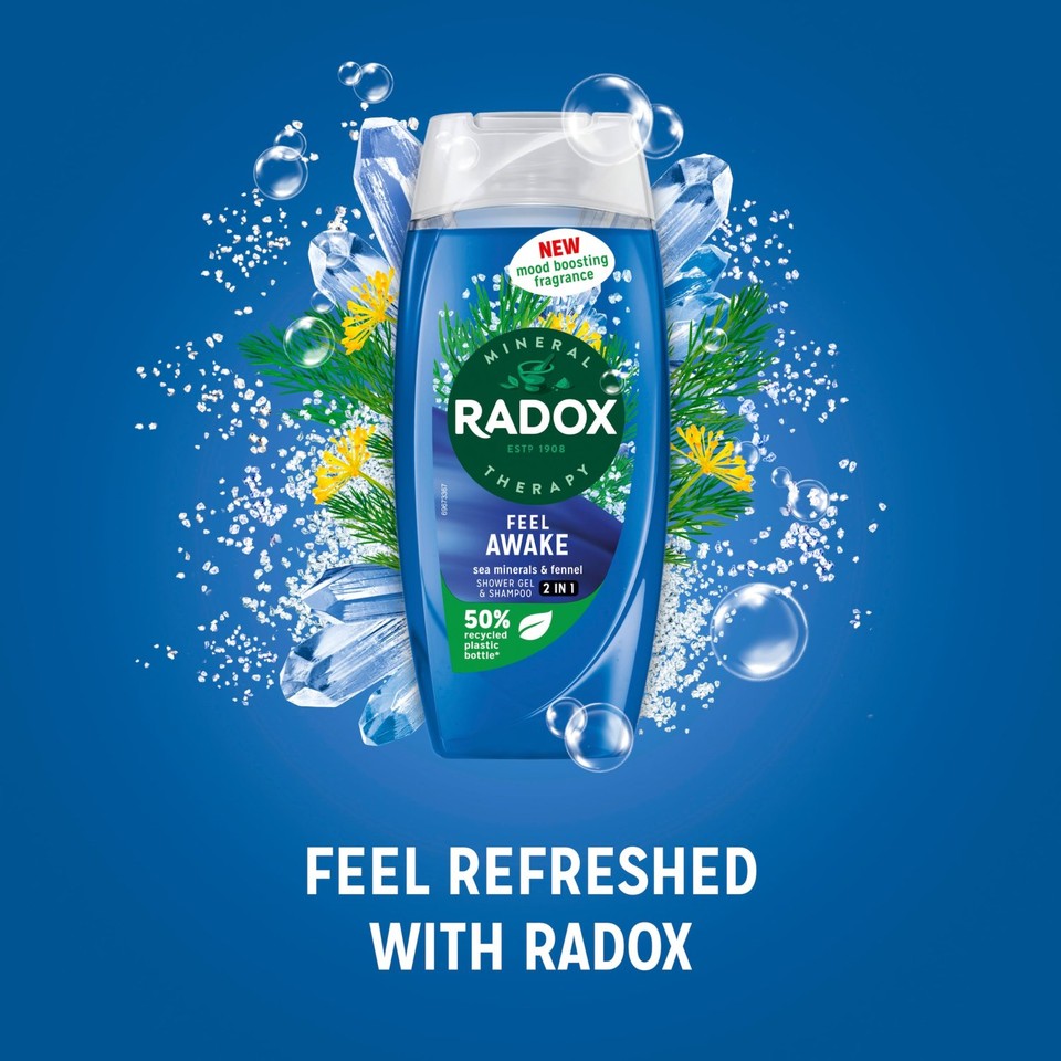 Radox Feel Awake Mood Boosting Shower Gel & Shampoo 225ml - Morrisons ...