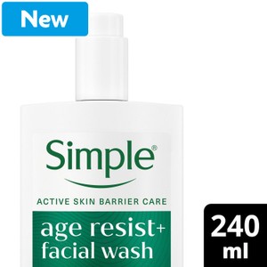 Simple Facial Cleanser Age Resist+ 240 ml - Morrisons Online Groceries ...