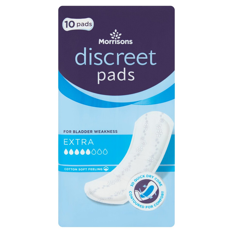 Morrisons Incontinence Comfort Pads Extra - Morrisons Online Groceries ...