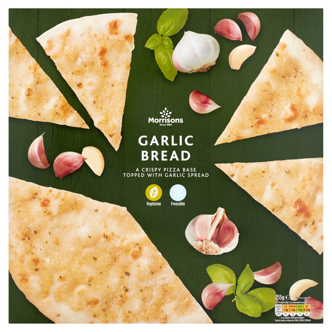 Morrisons Italian Garlic Pizza Bread 255g - Morrisons Online Groceries ...