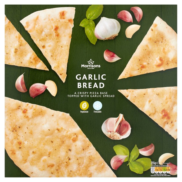 Morrisons Italian Garlic Pizza Bread 255g - Morrisons Online Groceries ...