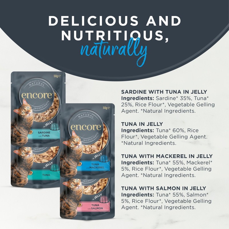 Encore Fish Selection In Jelly Pouches 24 x 50g - Morrisons Online ...