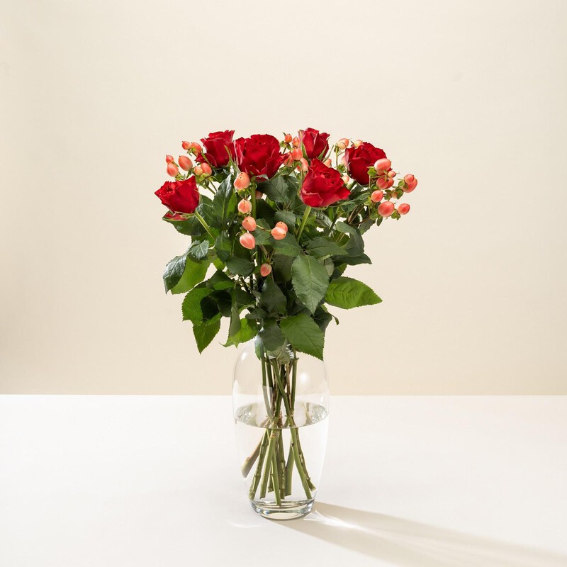 Morrisons Rose And Berry Flowers Bouquet - Morrisons Online Groceries ...