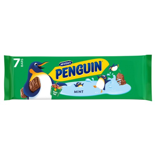 Penguin Mint Biscuit Bar 7pk - Morrisons Online Groceries & Offers