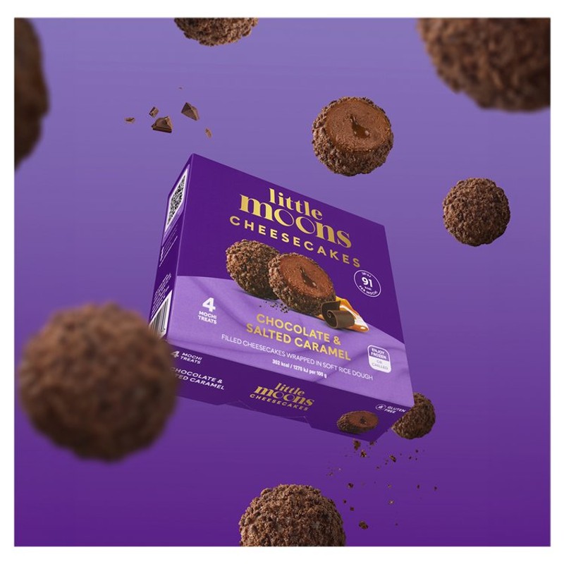 Little Moons Belgian Chocolate & Salted Caramel Cheesecake Mochi ...