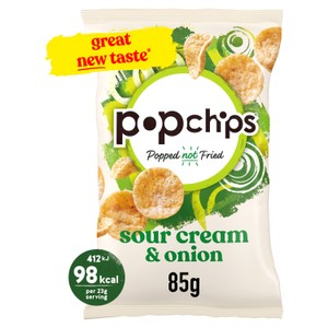 Popchips Sour Cream & Onion - Morrisons Online Groceries & Offers