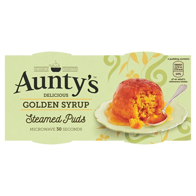 Aunty's Delicious Golden Syrup Steamed Puddings - Morrisons Online ...