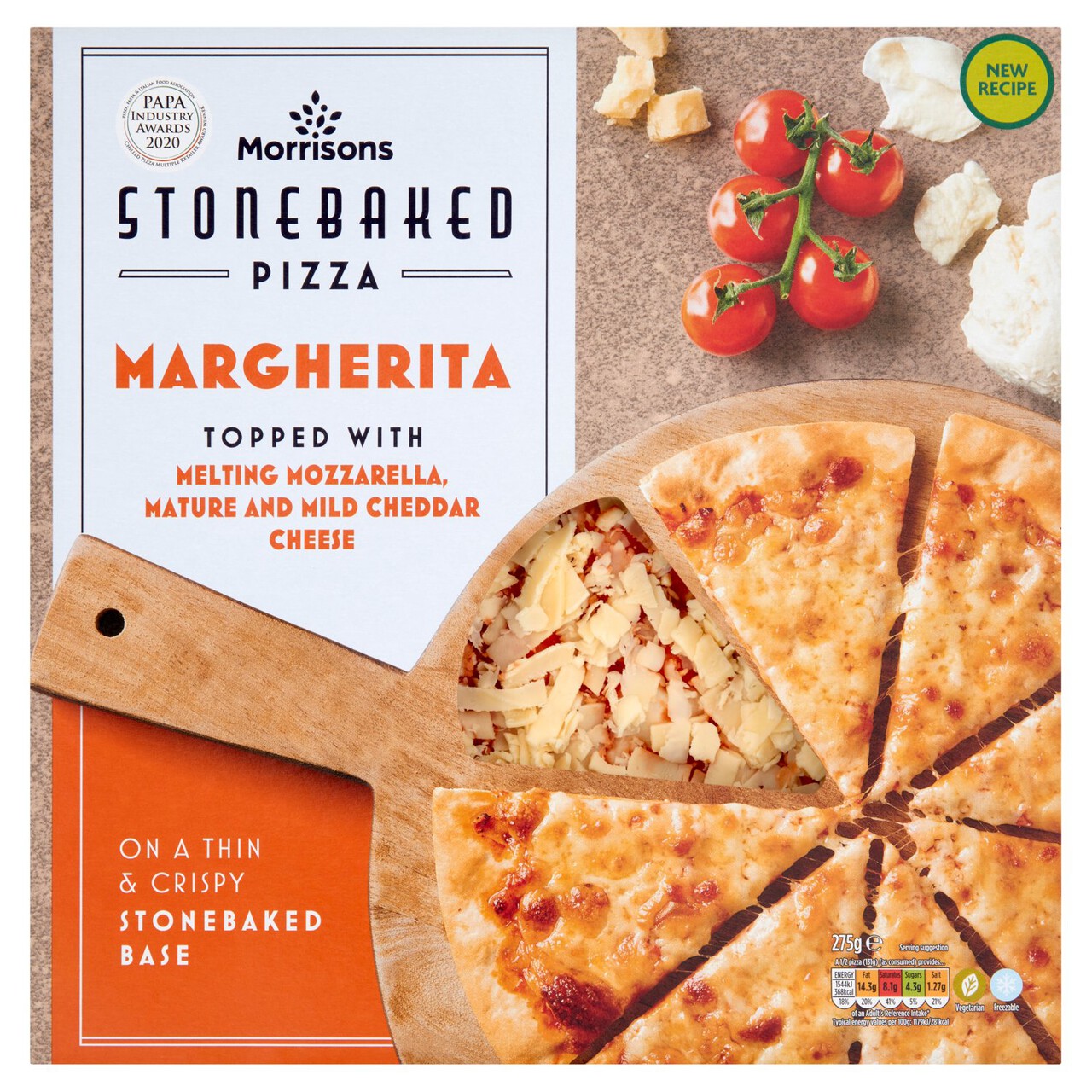 Morrisons Stonebaked Cheese & Tomato Pizza - Morrisons Online Groceries ...