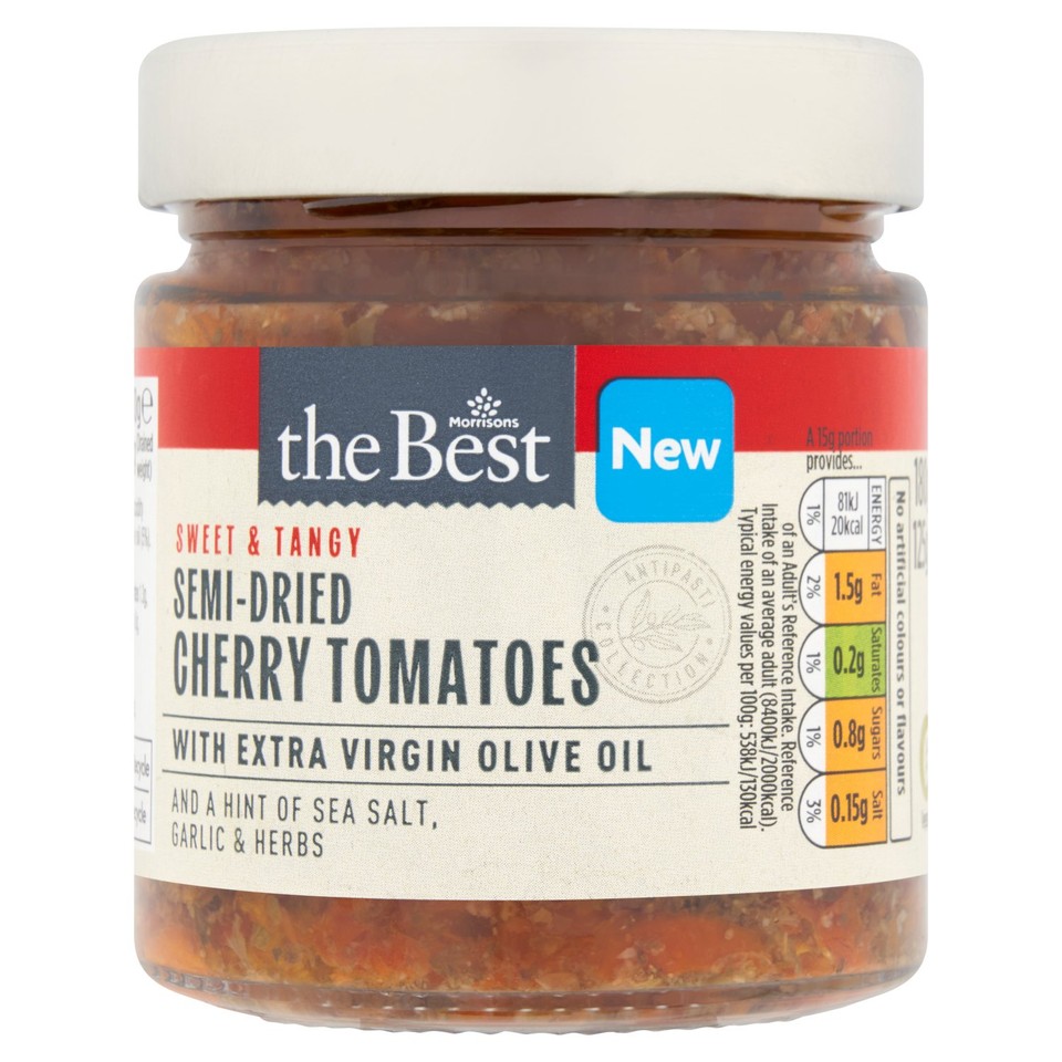 Morrisons The Best Semi-Dried Cherry Tomatoes - Morrisons Online ...