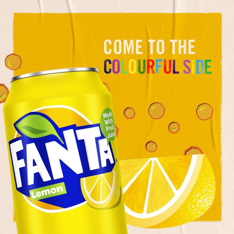 Fanta Lemon 24 x 330ml - Morrisons Online Groceries & Offers