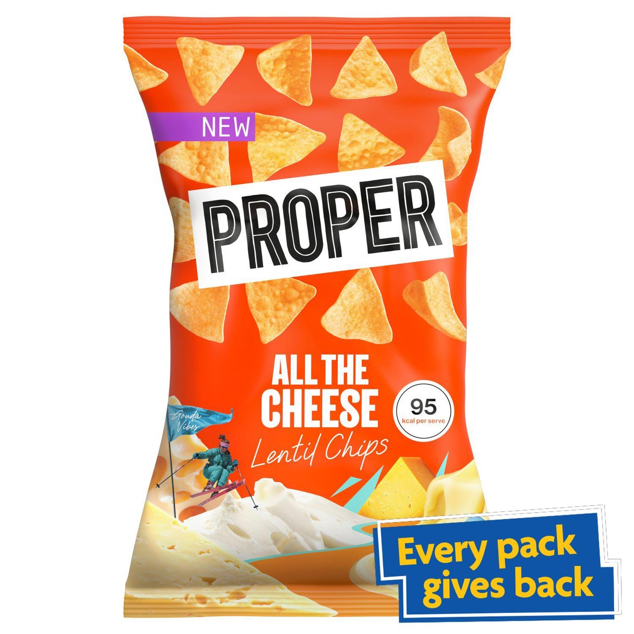 Proper Chips All The Cheese Lentil Chips 85g - Morrisons Online ...