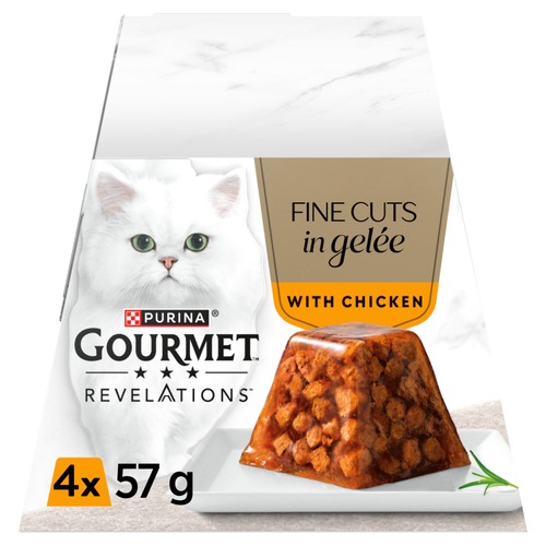 GOURMET Revelations Gelee Chicken in Jelly Wet Cat Food 4x57g ...