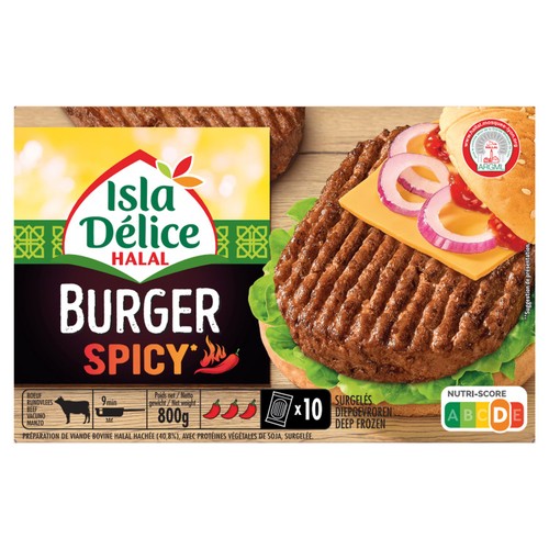 Isla Delice Halal Burger Spicy - Morrisons Online Groceries & Offers