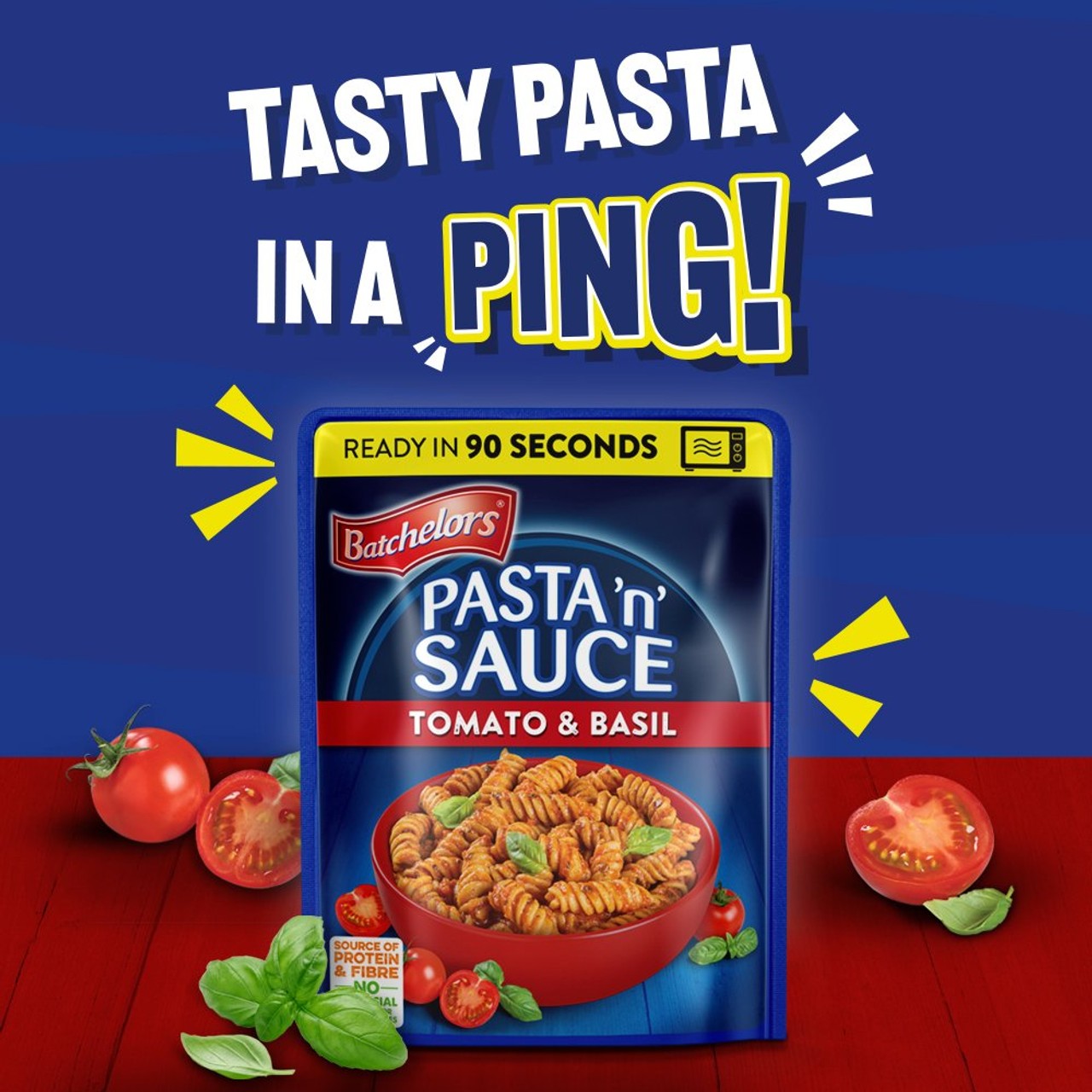 Batchelors Pasta'N'sauce Microwave Pouch Tomato And Basil 200g ...