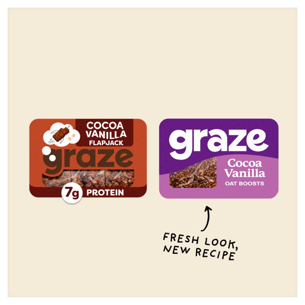 Graze Snack Box Oat Boosts Cocoa & Vanilla Flapjack 50g - Morrisons ...