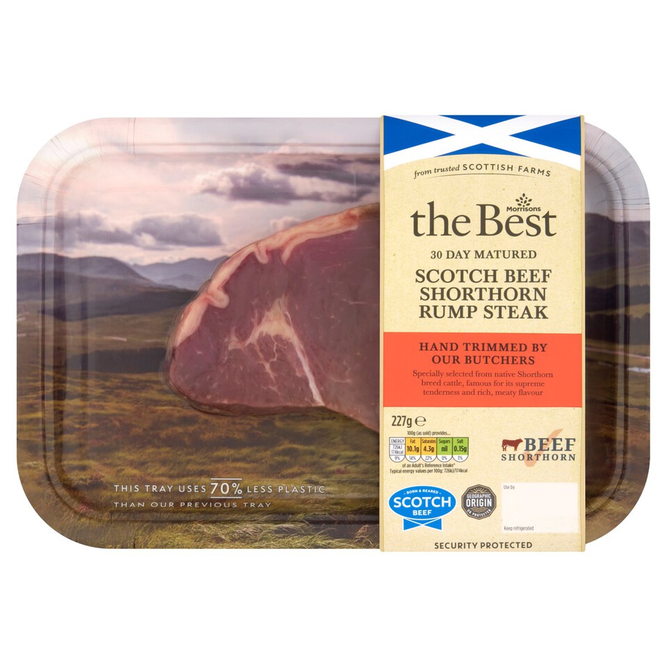 Morrisons The Best Scottish Rump Steak - Morrisons Online Groceries ...