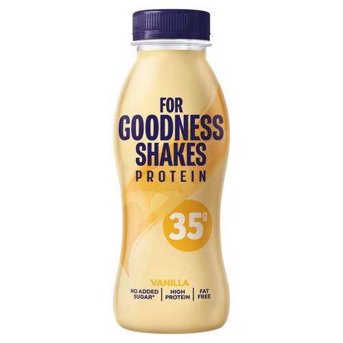 For Goodness Shakes 35g Protein Vanilla Shake 330ml - Morrisons Online Groceries & Offers