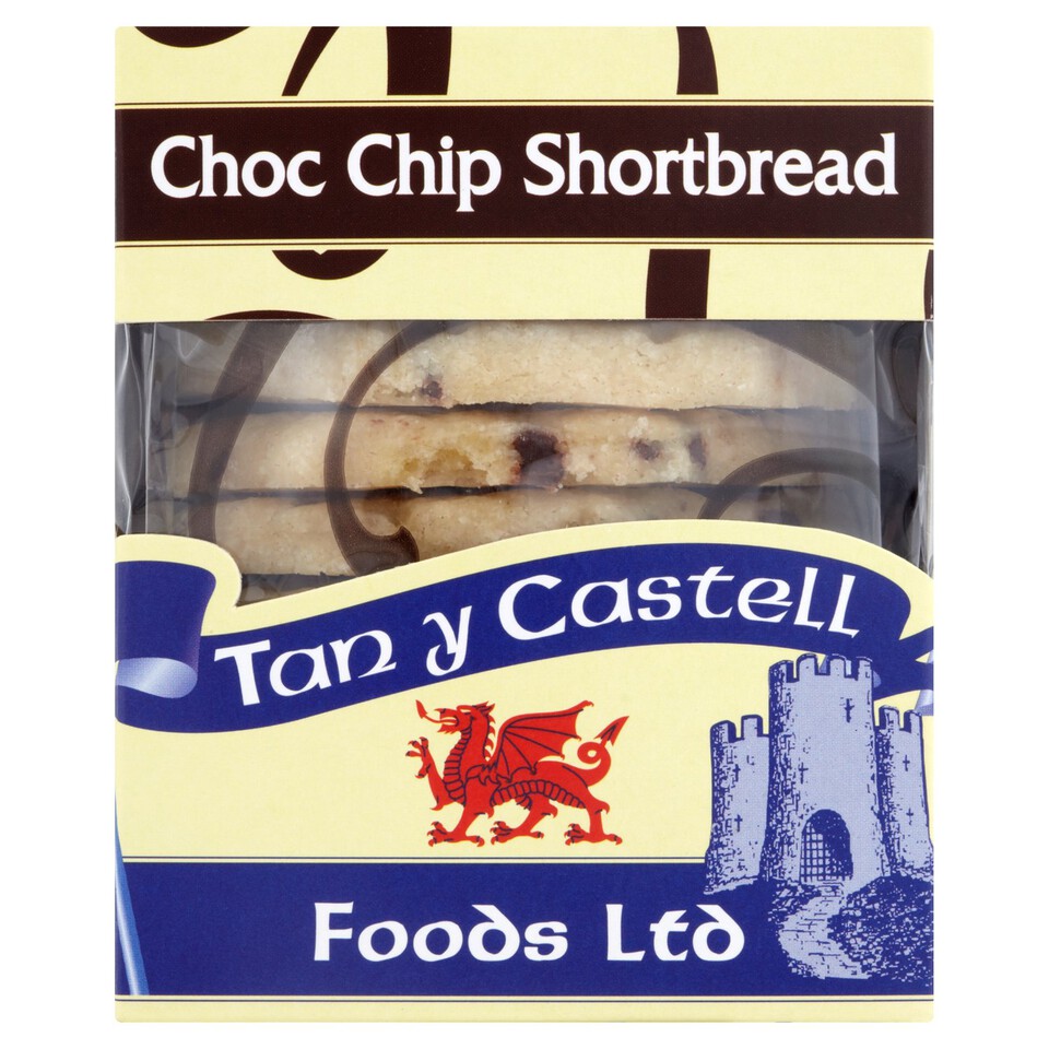 Tan Y Castell Choc Chip Shortbread 160g - Morrisons Online Groceries ...