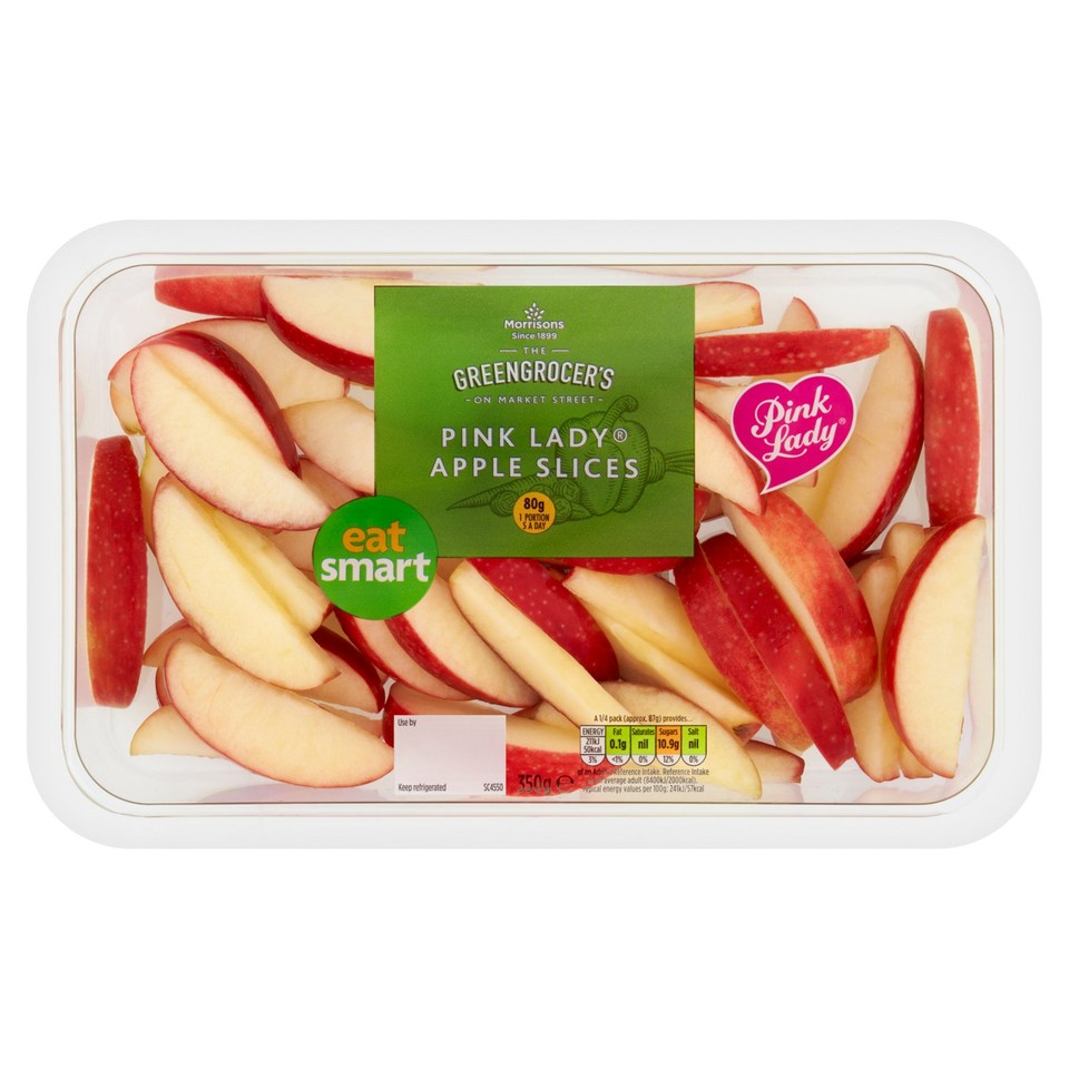 Morrisons Pink Lady Apple Slices 350g - Morrisons Online Groceries & Offers