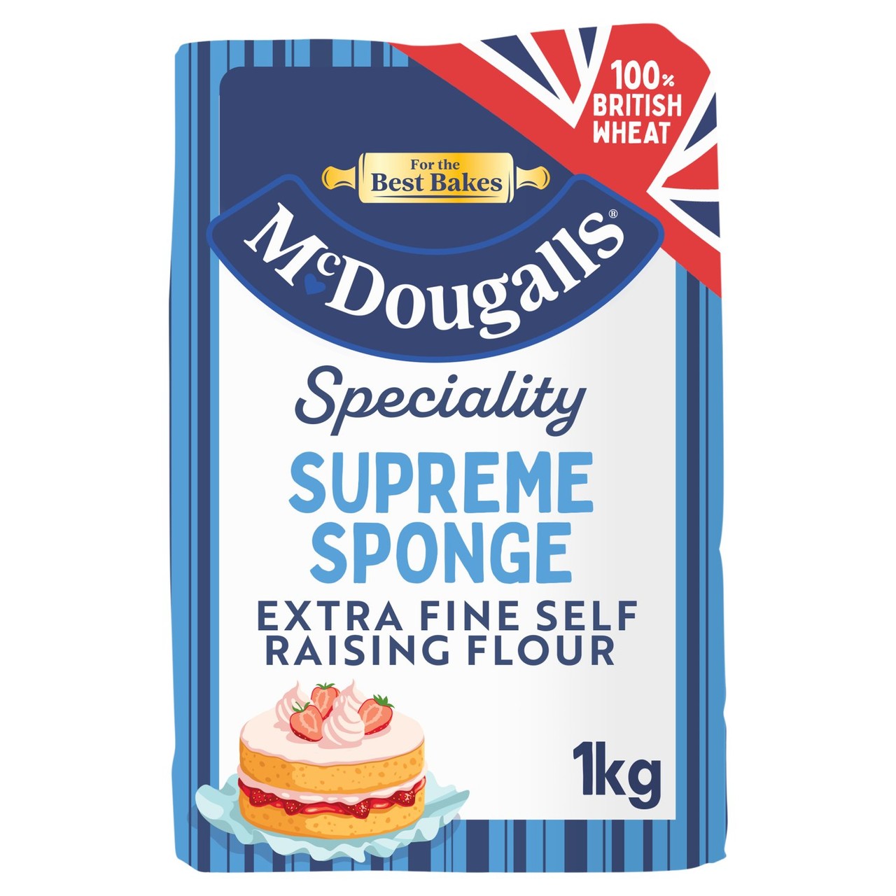 McDougalls Speciality Supreme Sponge Self Raising Flour 1kg - Morrisons ...