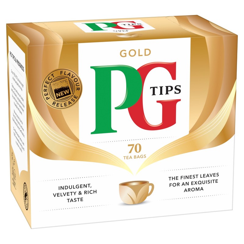 PG Tips Gold 70 Tea Bags - Morrisons Online Groceries & Offers